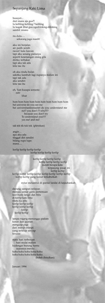 Puisi di Tengah Kota (Pengantar Video Puisi Saut Sitompul) - BERTO TUKAN